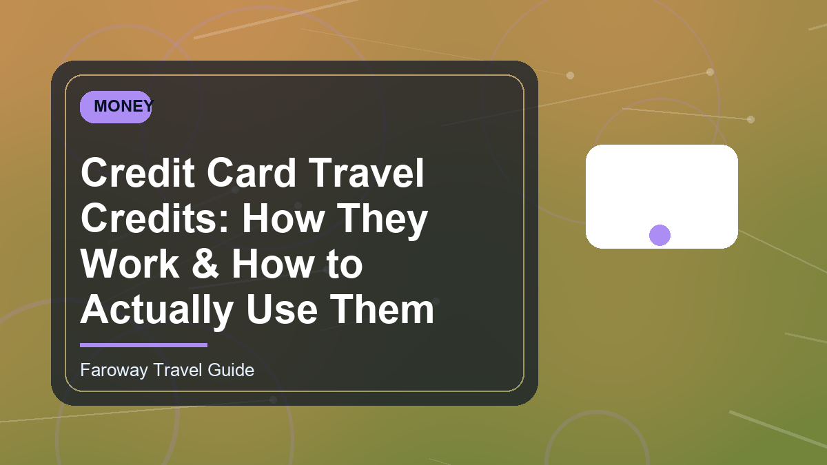 Credit Card Travel Credits: How They Work & How to Actually Use Them ...